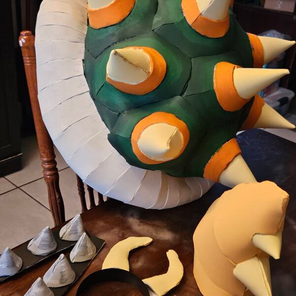 Bowser / Bowsette Shell Foam Template - Etsy