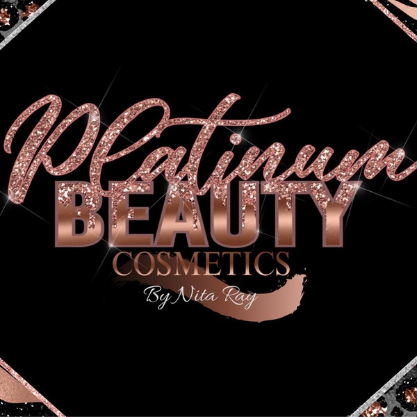 Black and Rose Gold Glam Digital Paper, Seamless Rose Gold and Black ...