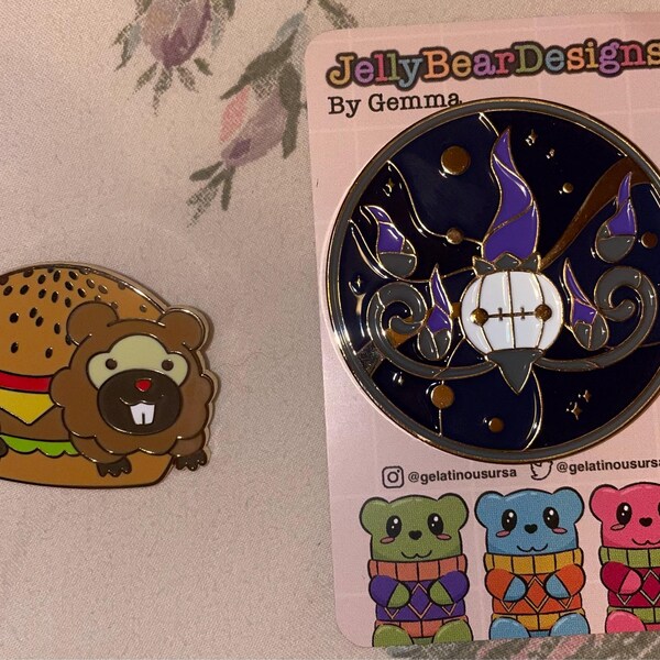 Chandelure Stained-glass Window Pin | Gold Plated Soft Enamel Pin - Etsy