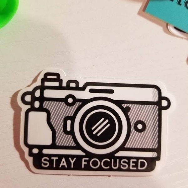 Stay Focused, Photography, Shoot Film, Waterproof Vinyl Sticker, UV ...