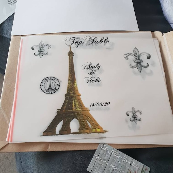 PARIS France Table Luminarie Centerpiece - Gold Eiffel Tower ...