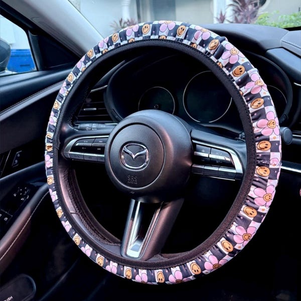 Tooled Leather Pattern Steering Wheel Cover - Etsy