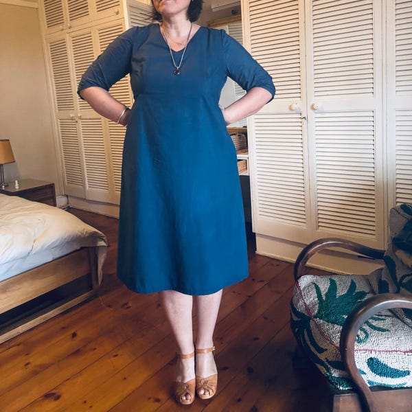 ADELINE A-line Pocket Sewing Pattern With Belt and Upcycle & 4 Hack ...