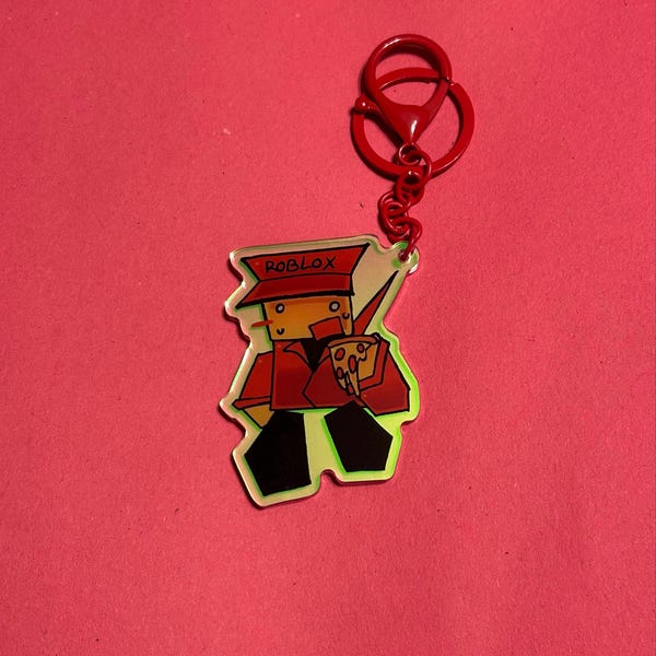 Rainbow Holographic Roblox Forsaken Survivors Keychains Builderman ...