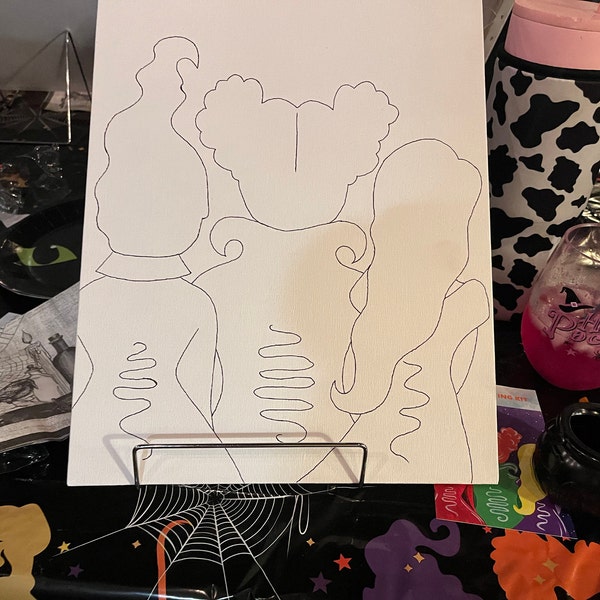 Hocus Pocus Canvas Painting Kit + Video Tutorial, Painting Party Kit ...
