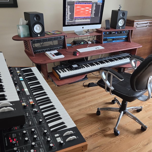 12U Recording Workstation UNFINISHED MDF/ Unfinished/diy/ Recording ...