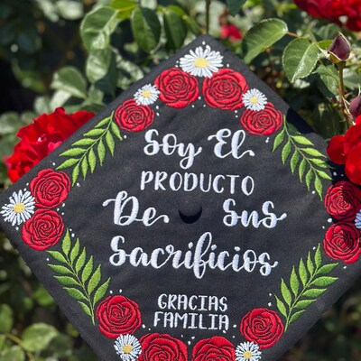 Embroidered Lavender Graduation Cap Topper Grad Cap - Etsy