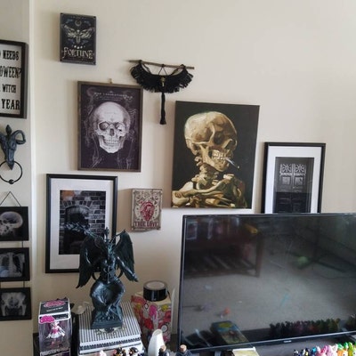 Crow Macrame Wall Hanging the Morrigu Crow - Etsy