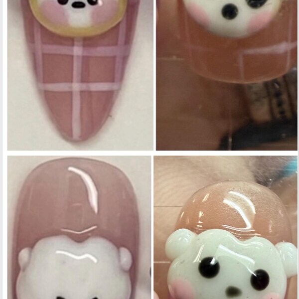 BT21 Purple Press on Nails | Cute Kpop Character Fake Nails | Tata ...