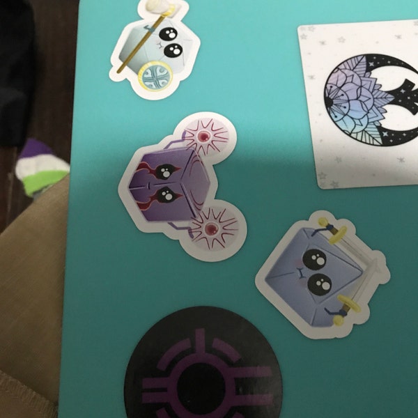 Cute Dice Sticker Packs | Cute Dnd Gift | Kawaii Gift for Dm | Dungeons ...