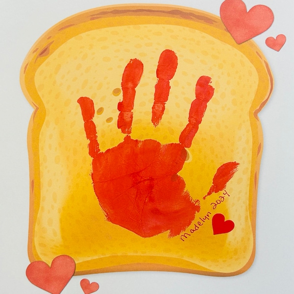 You're My Jam / Happy Valentine's Day / Footprint Handprint DIY Craft ...