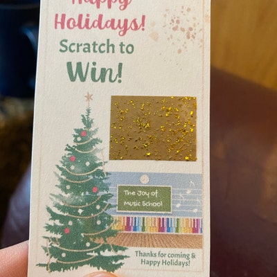 Editable Scratch off Cards, Printable Scratch to Win Small Business ...