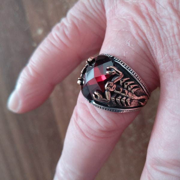 Japanese Oni Mask Dragon Ring, Japanese Mythology Jewelry, Sterling ...