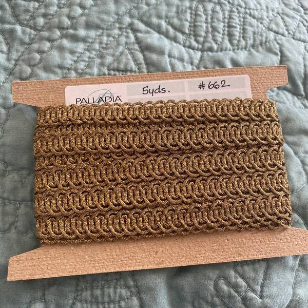 662 Metallic Gimp Trim - "military Gimp - Double Loop" Antique-gold - 1 ...