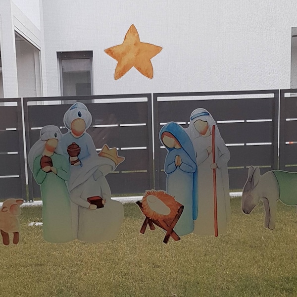 Nativity Window Stickers, Christmas Window Stickers, Nativity Window ...