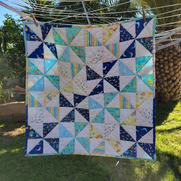 Pinwheel Baby Quilt Pattern - Etsy