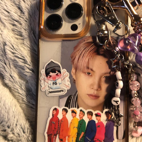 Hobi MONA Llsa Sticker, Jhope Sparkling Vinyl Stickers, Sweet Dreams ...