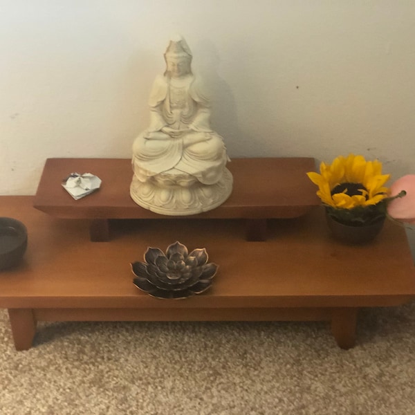 Puja Table. Meditation Shrine. Prayer Table. Meditation Altar. Tea ...
