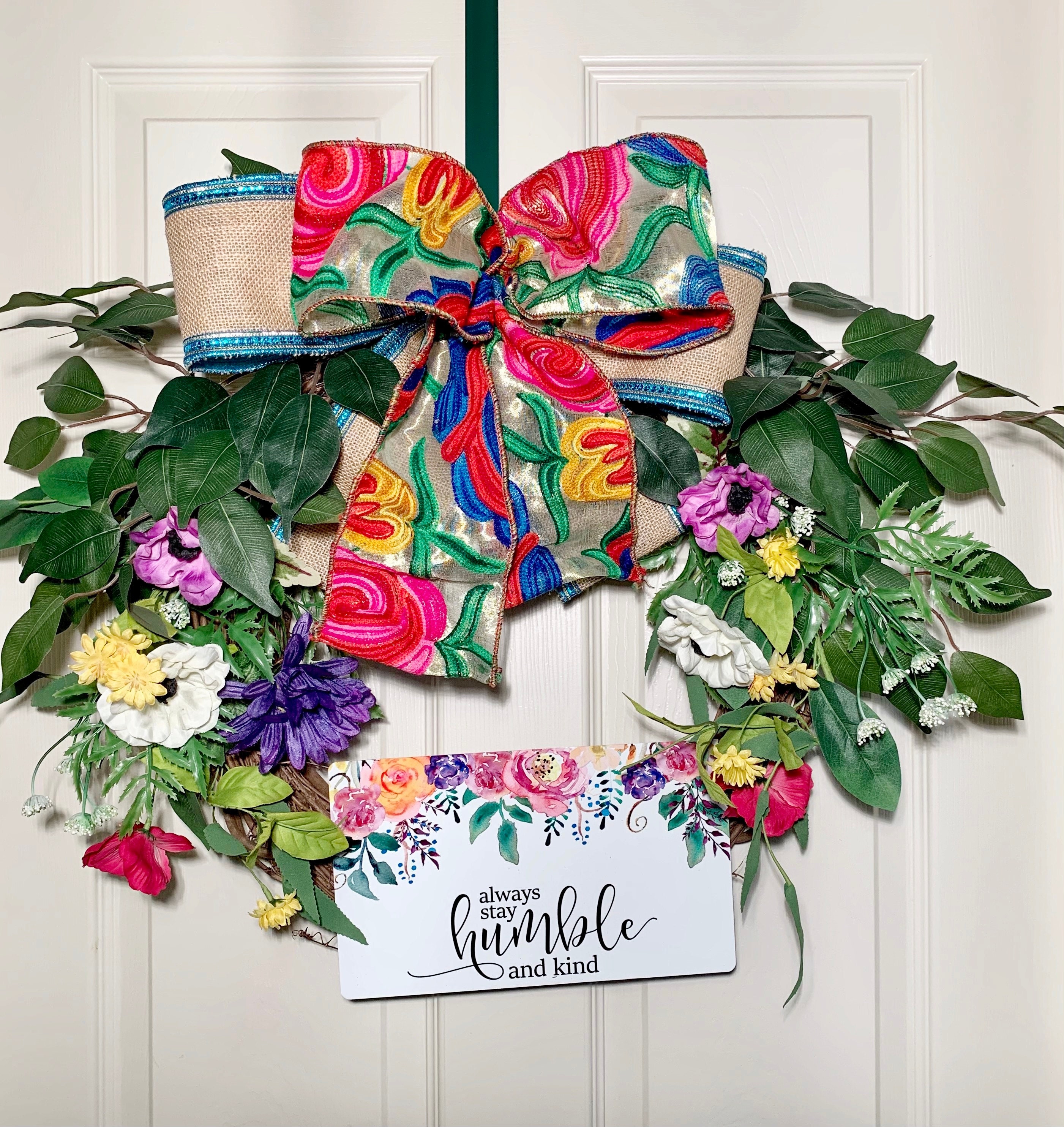 10 Yard Ribbon, Wired Ribbon, Summer Ribbon, Floral Ribbon, 4 Inch ...