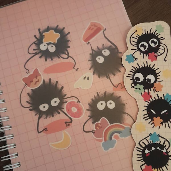 A5 Soot Spirits Reusable Sticker Book - Etsy