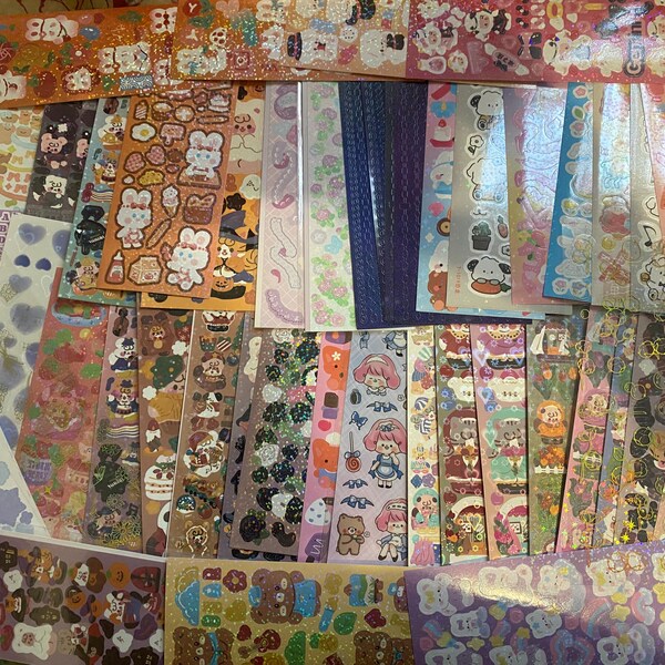 20 Korean Stickers Sheet Package Set| Mystery Kawaii Stickers Pack ...