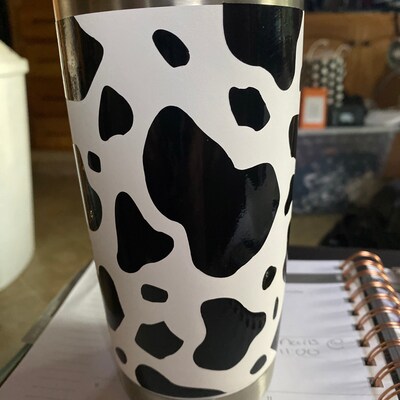 Yeti Brand Cow Print Stainless Steel Tumbler - Etsy
