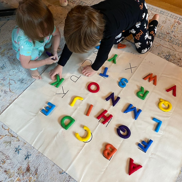 Felt Letters, Felt Alphabet, Preschool Alphabet, Learning Alphabet ...