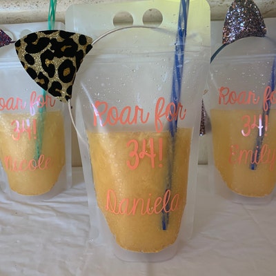 Custom Reusable Party Pouch Drink Pouches Booze Bags Drink Bags Girls ...