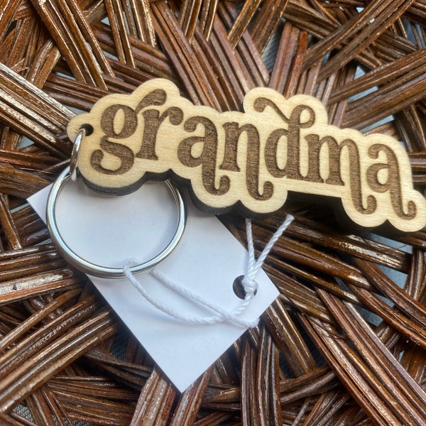Grandma Keychain Laser Ready File, Grandma SVG, Grandma Keychain Svg ...