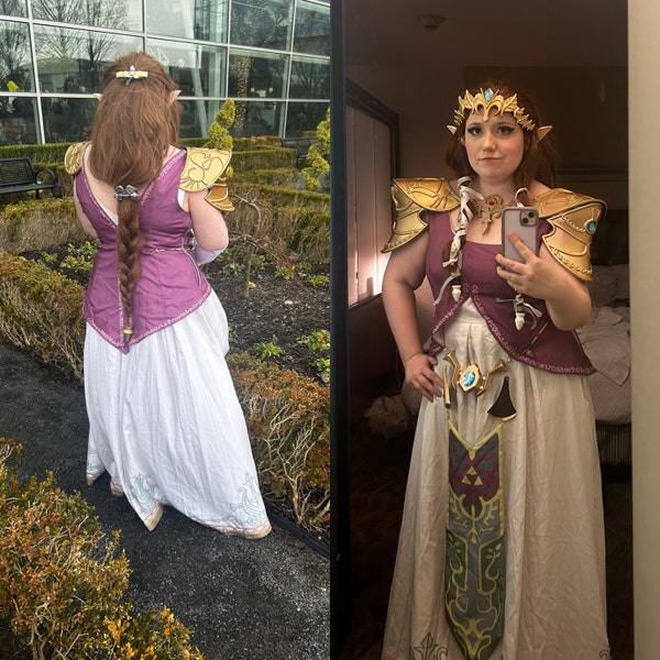 Princess Zelda Cosplay - Twilight Princess Zelda Armor Pauldrons Belt ...