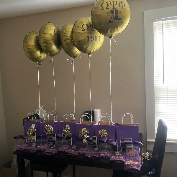 Ten (10) Omega Psi Phi, 18-inch Round Mylar/foil Party Balloons - Etsy