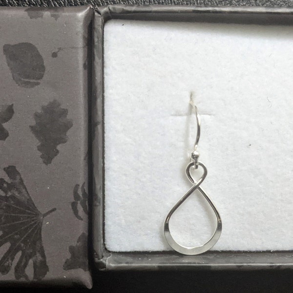 Sterling Silver Wire Loop Earrings - Etsy UK