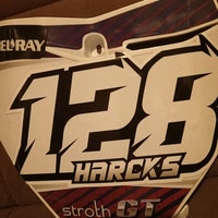 3-6 X Custom Retro Classic Racing Numbers Vinyl Stickers Decals ...