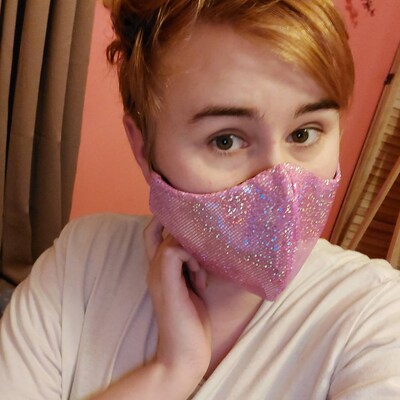 High Waist Sparkly Pink Swimsuit Set Pink Metallic Glitter Cynababy ...