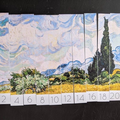 Skip Counting With Van Gogh, Preschool Skip Counting Puzzles - Etsy