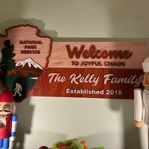 National Park 3D, Custom Family Name Sign, Gift Teach Back to School ...