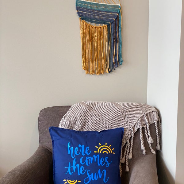 Modern Macrame Sun and Surf, Beach Macrame Decor, Boho Wall Hanging ...