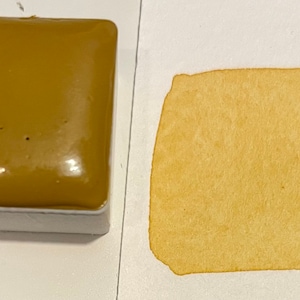 Handmade Watercolor Mars Yellow for Painting, Calligraphy, and ...