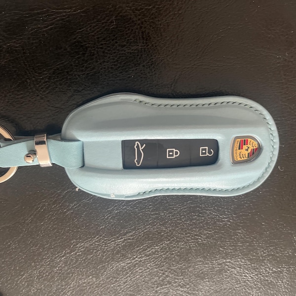 Porsche Car Key Cover Leather Protector Case for Keyless Remote Entry ...