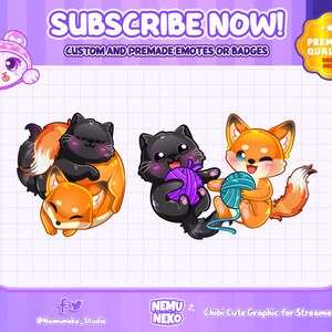 Custom Cute Stream Overlay Package / Twitch Overlay Commissions ...