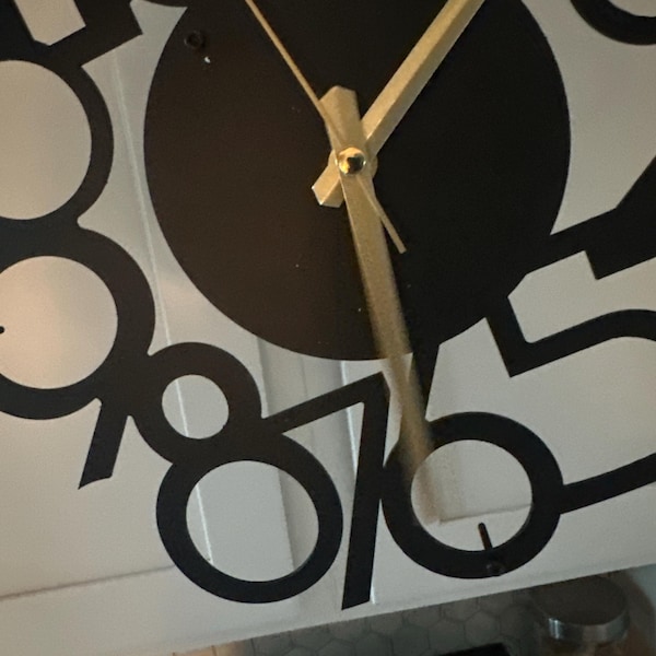Long Wall Clock With Numbers, Wall Clocks Large, Metal Wall Clock, Wall ...