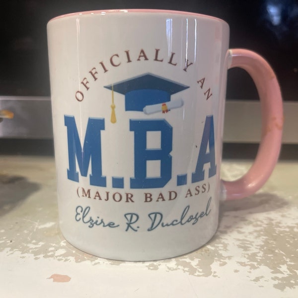 Personalized MBA Mug, M.B.A Graduation Gift, M.B.A Coffee Cup E4848 - Etsy
