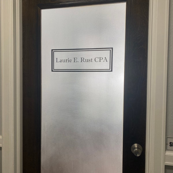 Custom Door Decal, Vinyl Sticker for Glass Door, Personalized Sign ...