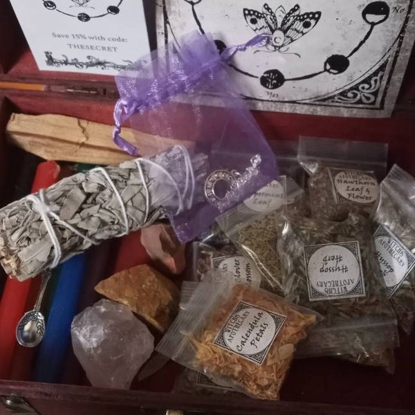 Witchcraft Starter Kit Wiccan Altar Kit Witch Box - Etsy