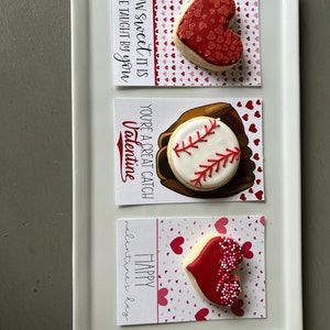 Valentines Printable Mini Cookie Card 3.5 X 5 you're a Great Catch ...