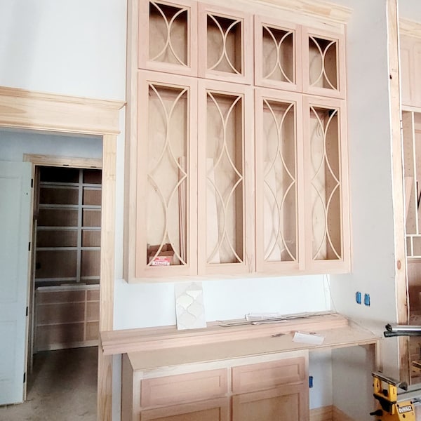 OVERSIZED MULLION INSERTS up to 26"w X 65"h -kitchen Cabinet Doors ...