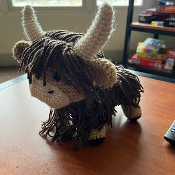 Highland Cow Crochet Pattern, Amigurumi Crochet Pattern, Highland Cow ...