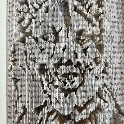 Heart Angel Wings: Book Folding Pattern Instruction DIY - Etsy