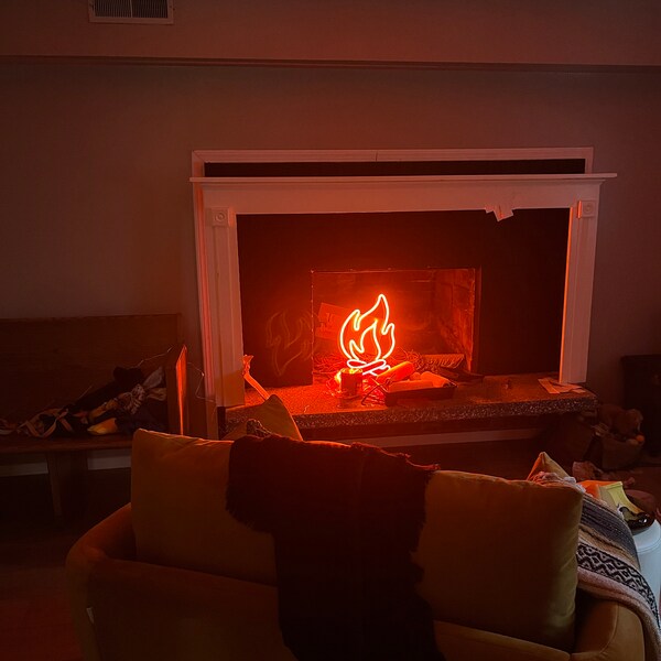 Fire Neon Sign, Fire Led Sign, Fire Light up Sign, Bonfire Neon Sign ...
