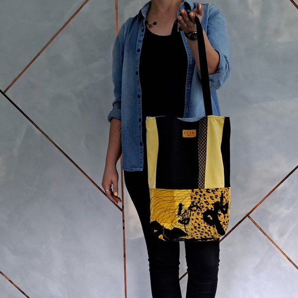 Upcycled Backpack, Sustainable Fabric Backpack, Medium-small Round ...